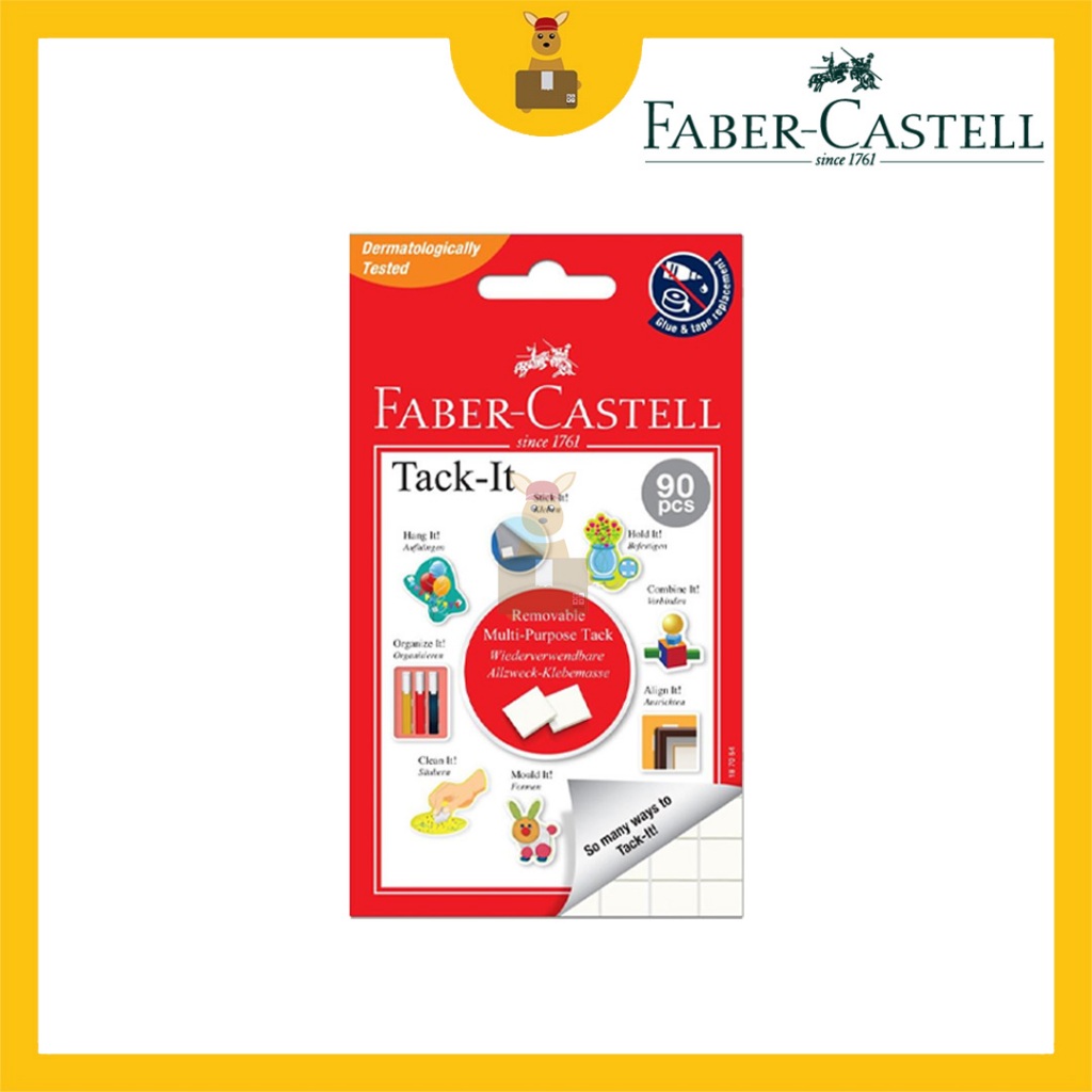 Faber-Castell Tack-It White Tape Reusable Removable Multi-Purpose Tack ...