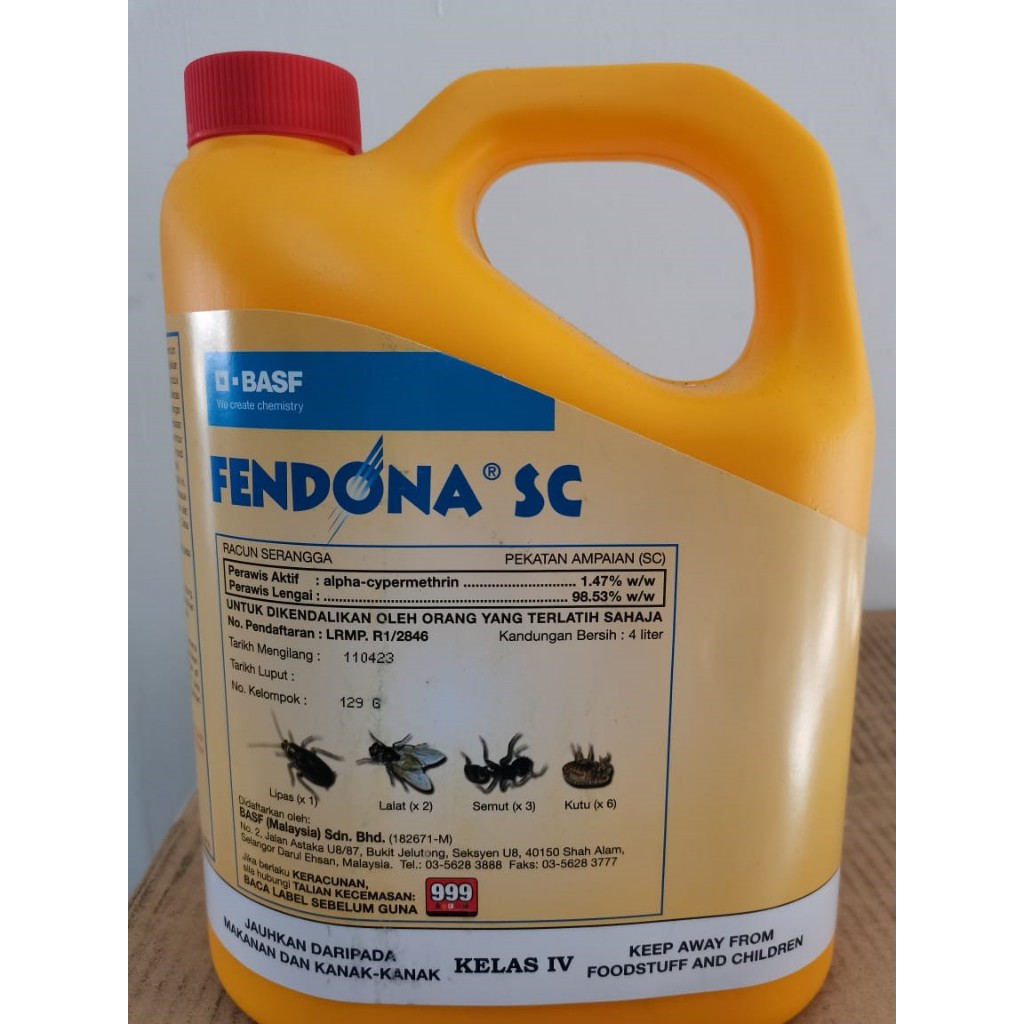 (4L) BASF Racun serangga Fendona SC | Shopee Malaysia
