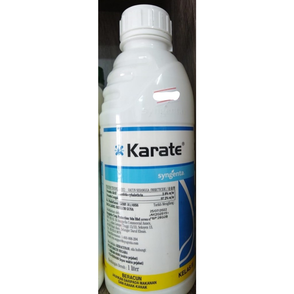 1L Karate® Syngenta Lambda-cyhalothrin 2.8% Racun Ulat Serangga Durian Karate | Shopee Malaysia