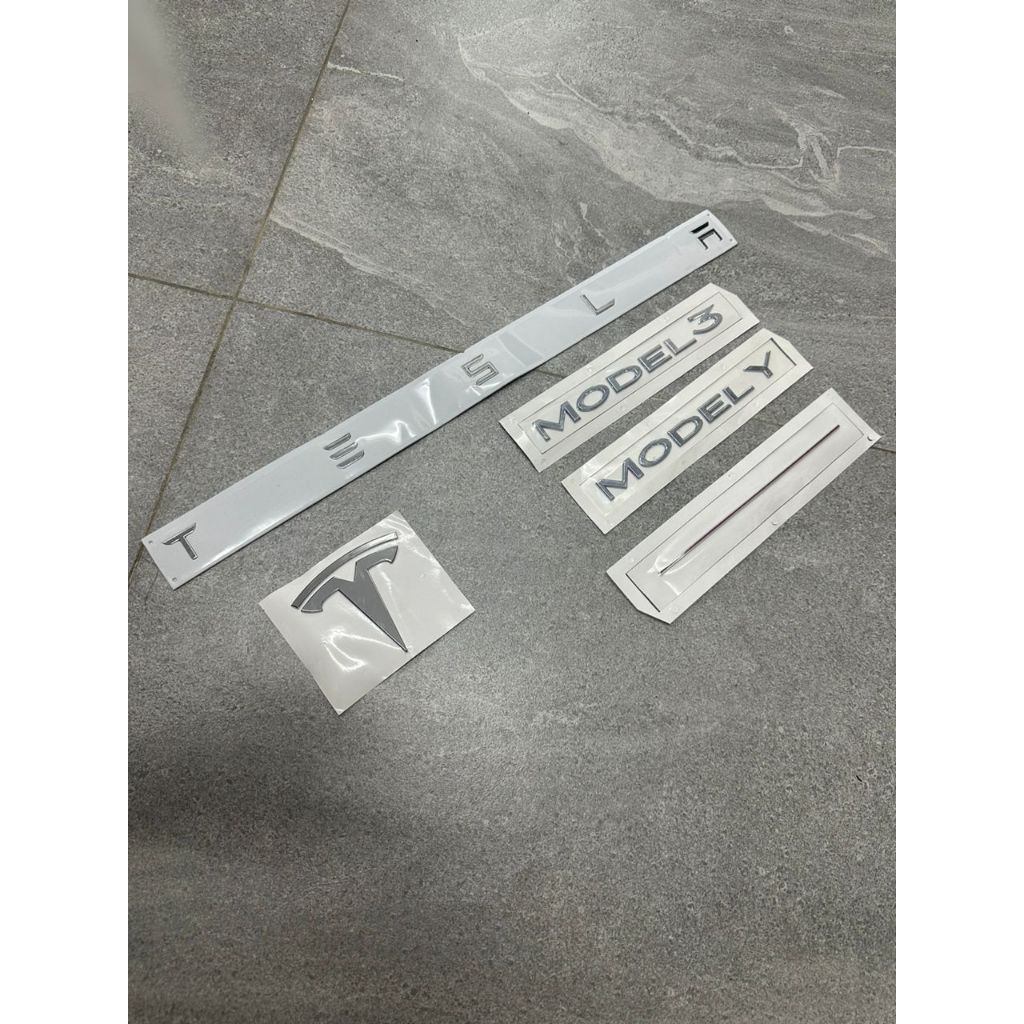Tesla Model S 3 X Y Front Hood Bonnet Rear Oem Emblem Logo Wording ...