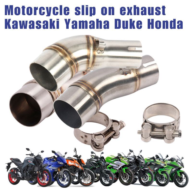 Quality Motorcycle Slip On Muffler Link Pipe Kawasaki Ninja 250 Yamaha ...