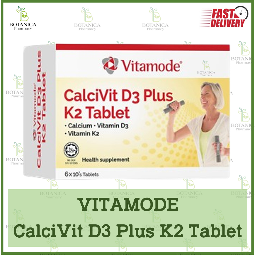 VITAMODE - CalciVit D3 Plus K2 tablet 60'S (Exp: 07/2026) | Shopee Malaysia