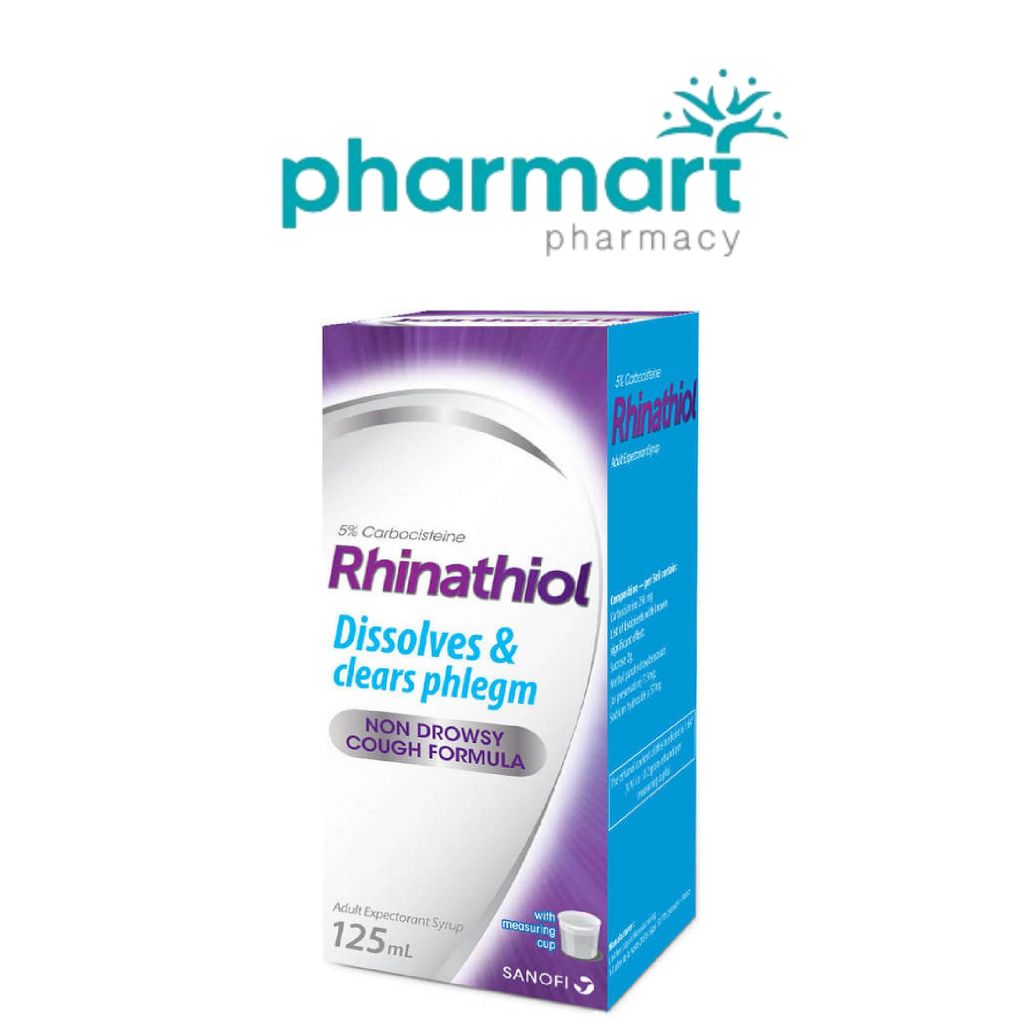 Rhinathiol Adult Syrup 125ml - is good for phlegming cough (EXP 04/2026 ...