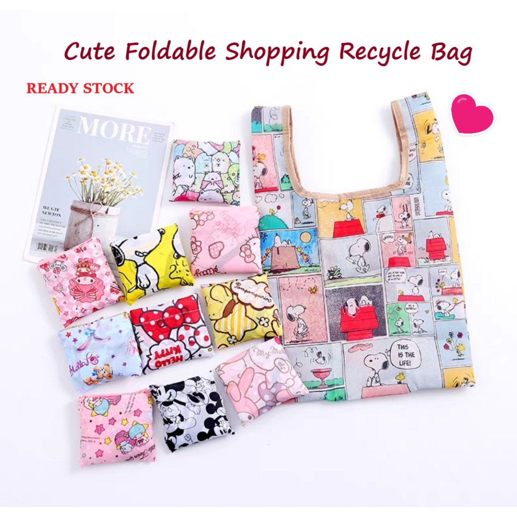 Cute Foldable Shopping Recycle Bag/Bag Eco/Storage Shopping Bag ...