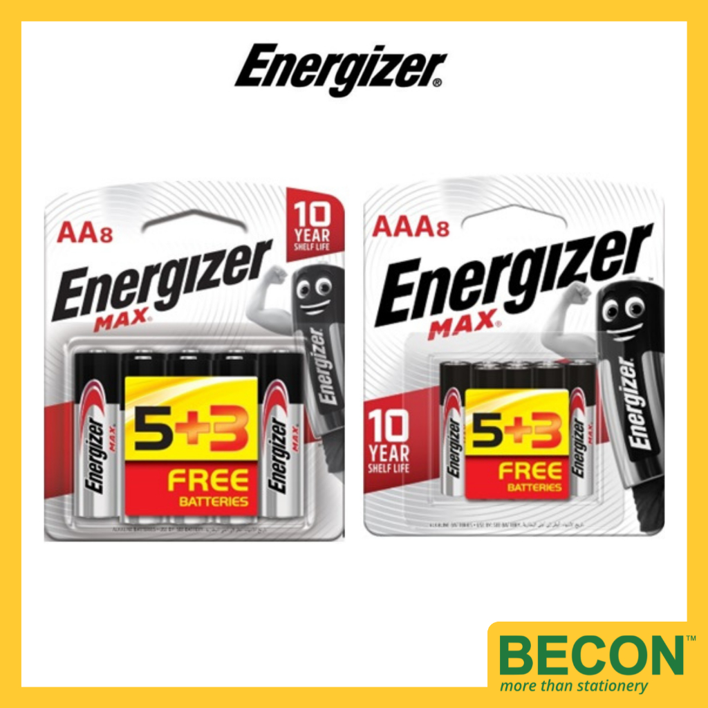 Energizer Battery AAA | AA (5+3pcs) | Shopee Malaysia