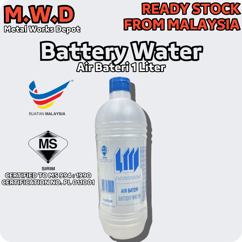 AIR BATERI KERETA MOTOR VAN LORI LORRY CAR BATTERY WATER VEHICLE 1LITER ...