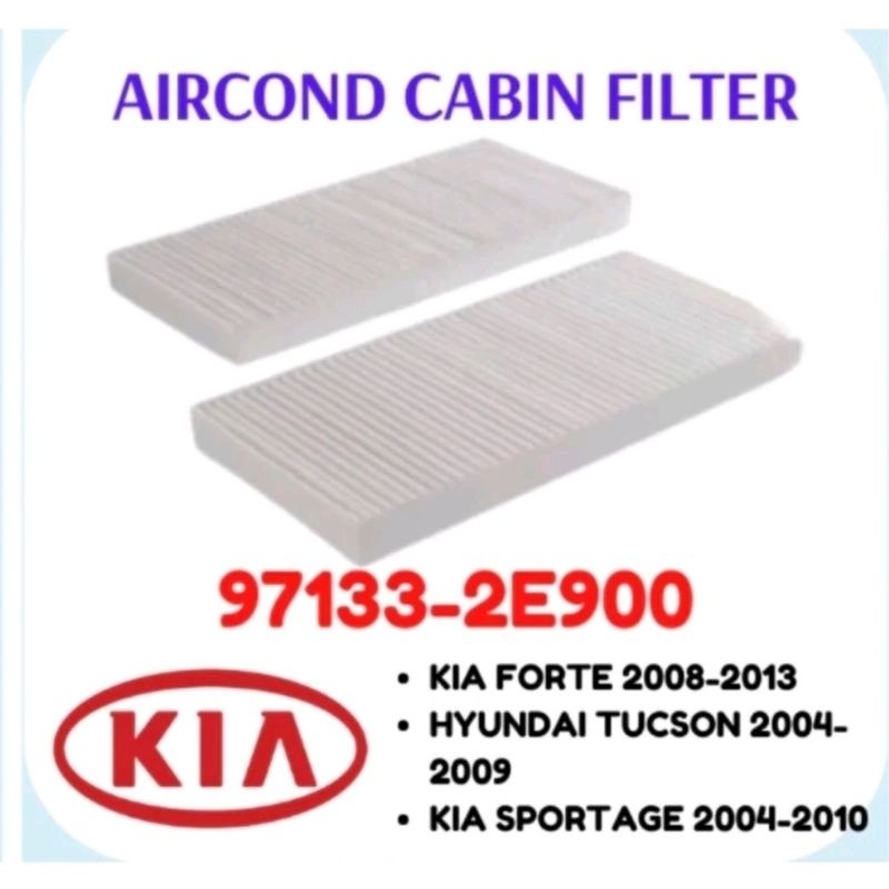 KIA FORTE CABIN FILTER AIR COND FILTER (1set PRICE) | Shopee Malaysia