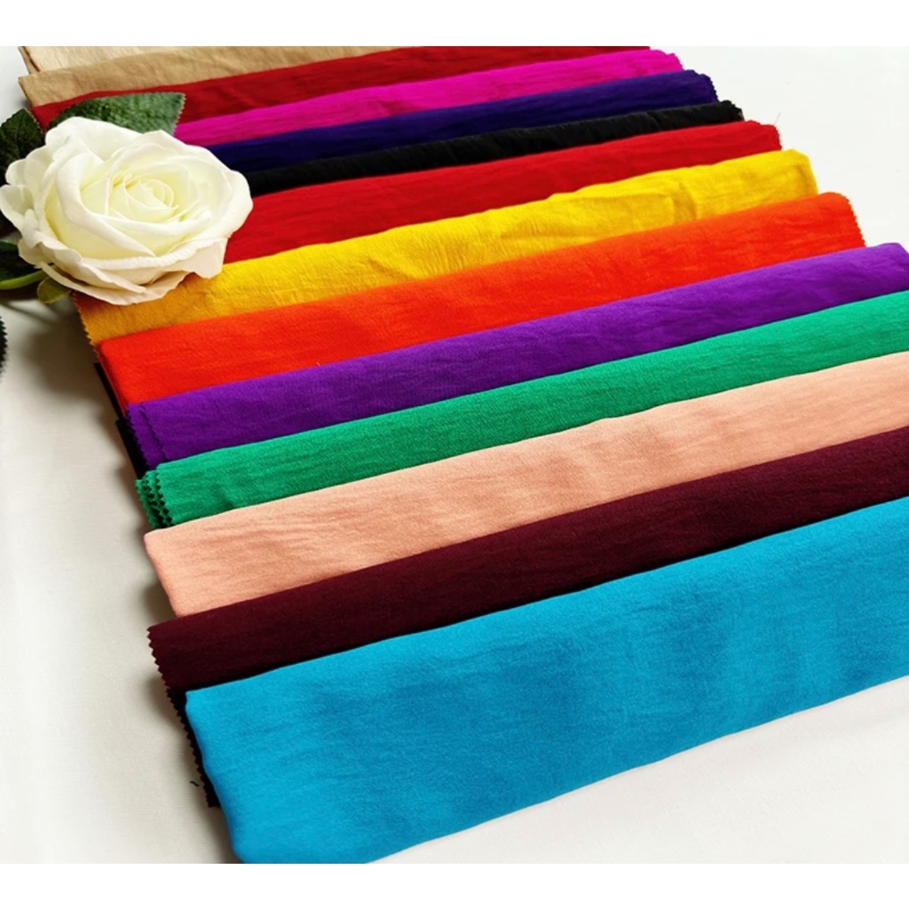 Perimum CEY Crepe Kain Pasang for juhba baju kurang and Tudung ITALY ...