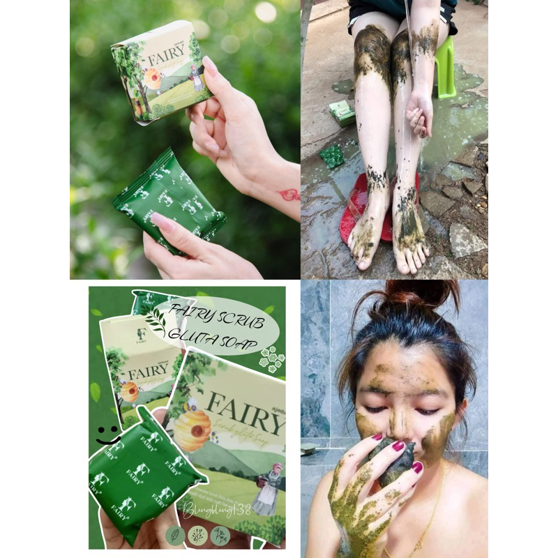 FAIRY SCRUB GLUTA SOAP 60g 💯 ORIGINAL NEW PACKAGING 🌱 | Shopee Malaysia