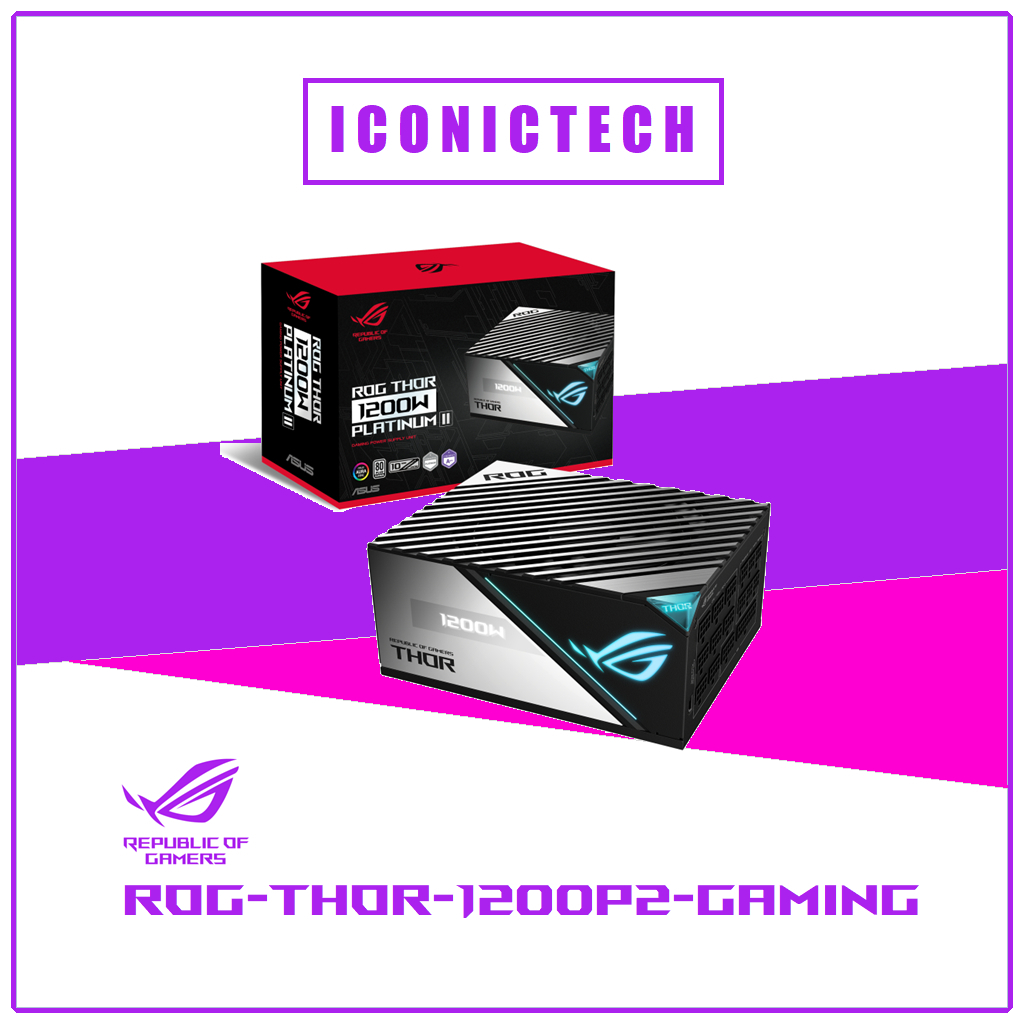 ASUS ROG Thor 1200W 80 Plus Platinum II Modular Power Supply ROG-THOR ...