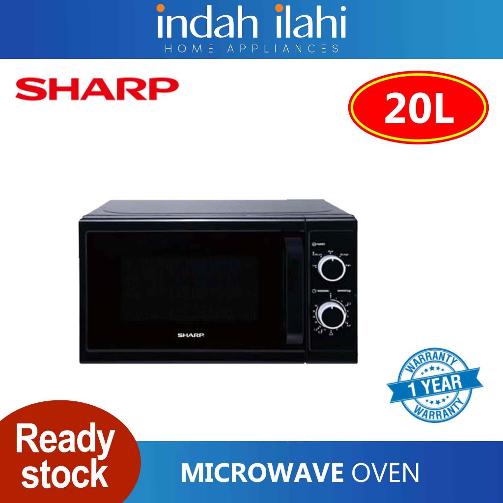 Sharp Basic Microwave Oven (20L) R211MBK | Shopee Malaysia