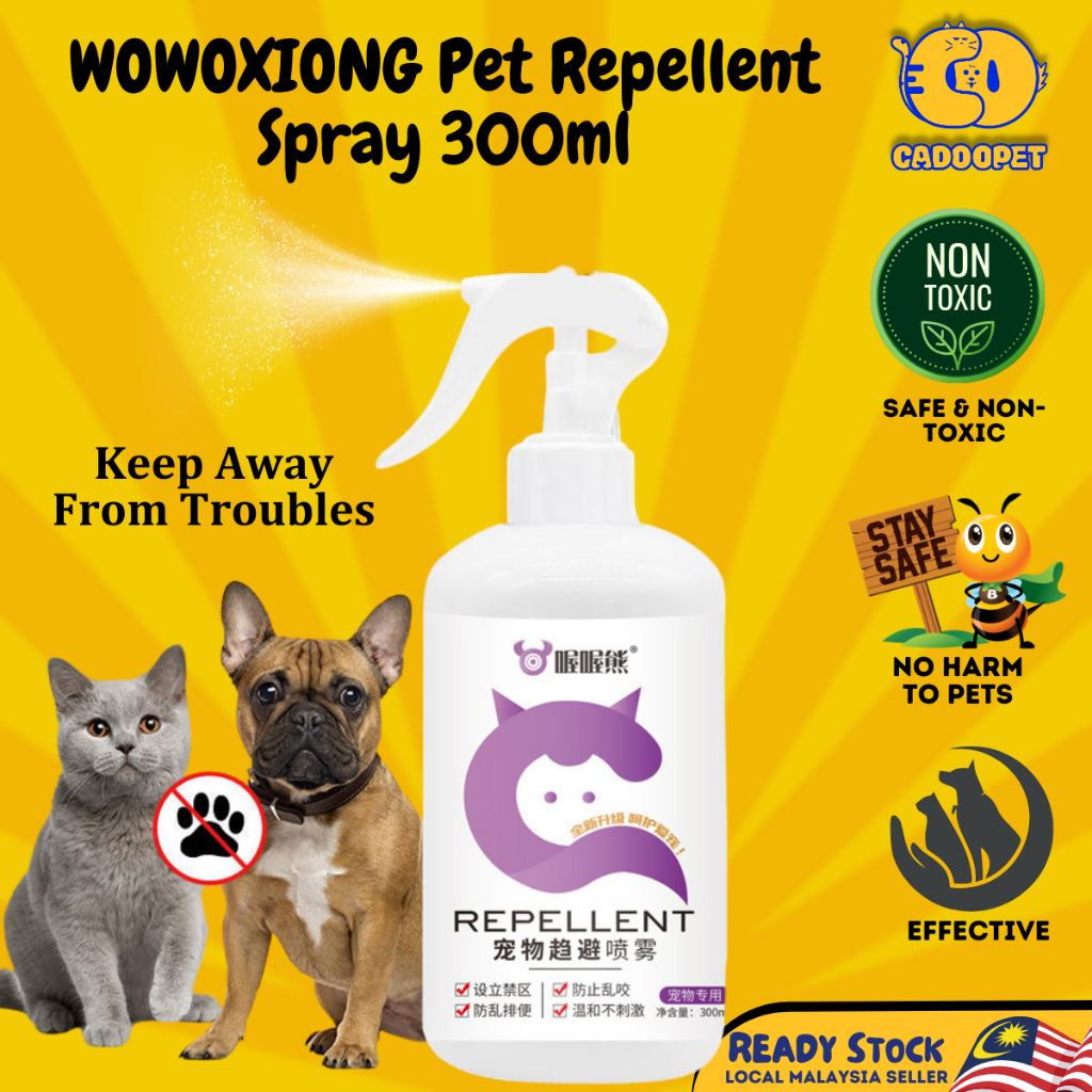 WOWOXIONG Pet Repellent Spray 300ml Restricted Area Spray To Prevent ...