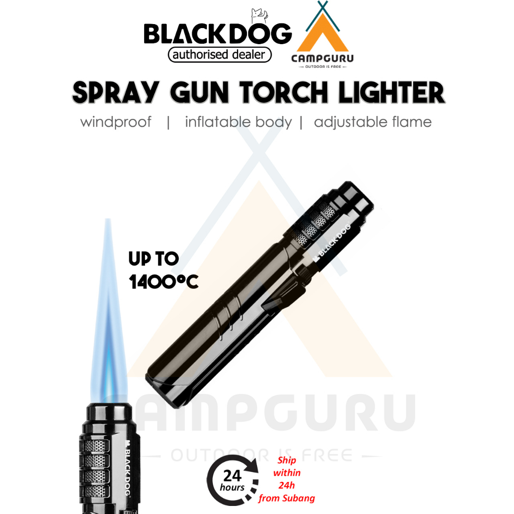Blackdog Spray Gun Jet Torch Lighter Windproof Inflatable Body ...