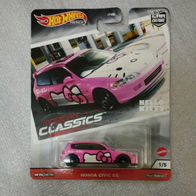 Hot Wheels Premium Honda Civic EG Hello Kitty Subaru Nissan Silvia VW ...