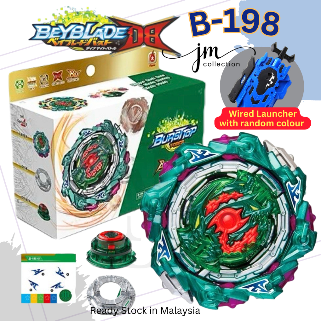 Ready Stock !!! Beyblade Burst B-198 01 Chain Kerbeus with LR Launcher ...