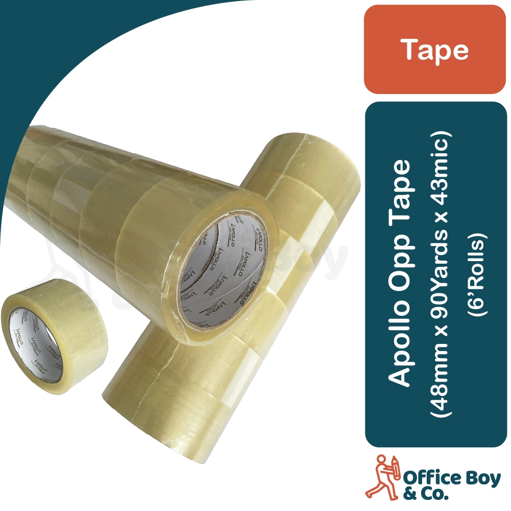 (Original) Apollo OPP Adhesive Transparent Packaging Tape (48mm x ...
