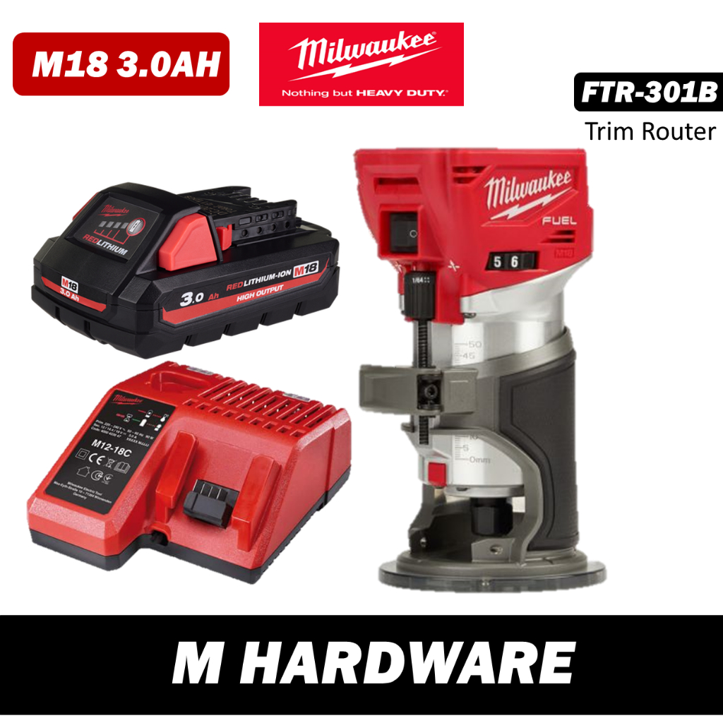 Milwaukee FTR-301B / FTR-0 M18 FUEL™ Trim Router | Shopee Malaysia