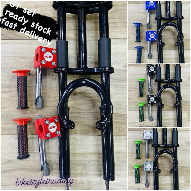 DOUBLE FORK / 20inch Double fork /GT stem/stem bmx/GT ALLOY HANDLE BAR ...