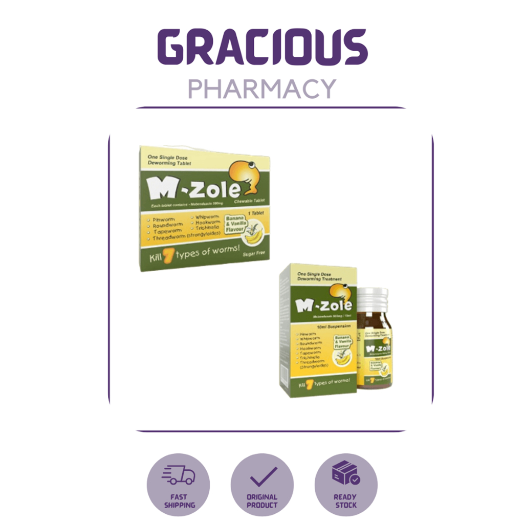 M-ZOLE D-WORMS (SUSPENSION/TABLETS) | Shopee Malaysia