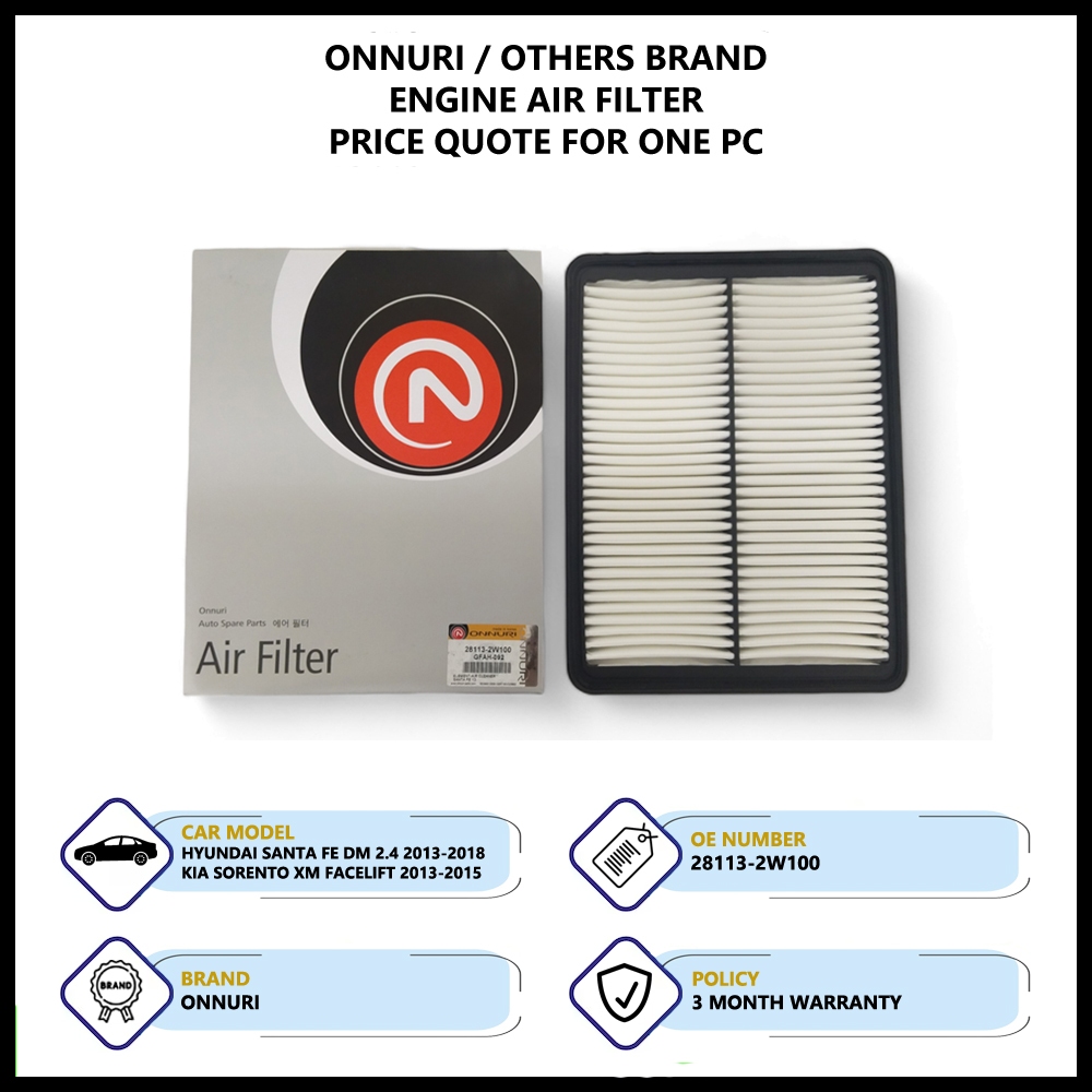 Kia Sorento XM Facelift 2013-2015 / Hyundai Santa FE DM 2.4L 2013-18 ...