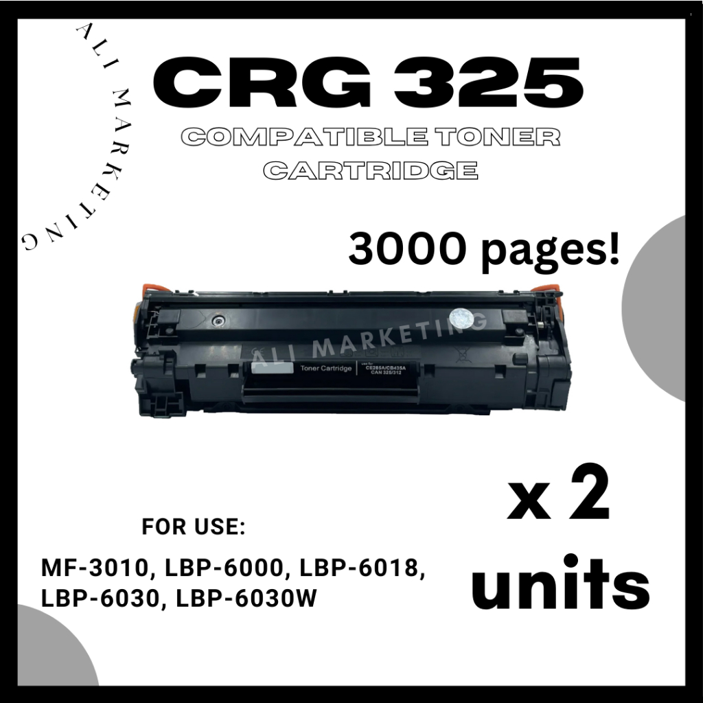 2 Unit Compatible Canon Cartridge 325 Cart CRG 325 MFP ImageClass ...
