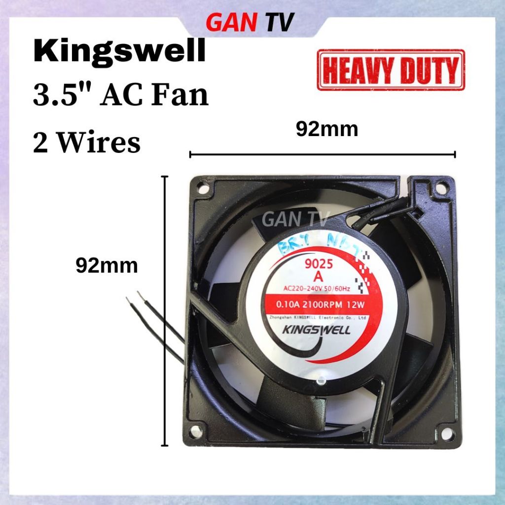 Heavy Duty 3.5" AC 220-240V 0.1A 92*92*25mm Refrigerator Axial Fan ...