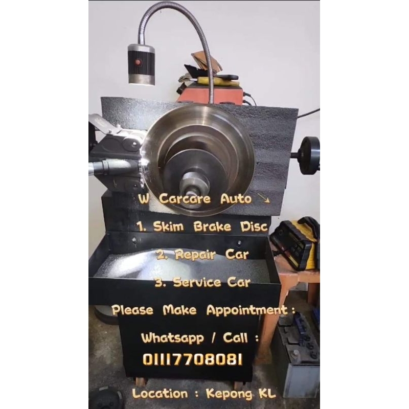 Skimming Skim Brake Disc Rotor Service Kedai Kepong / Taman Ehsan/ Aman ...