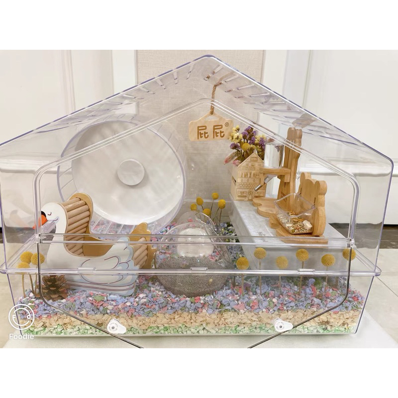 Carno Acrylic Elf’s Cabin Cage 卡诺冰魄透精灵小屋 Hamster Cage仓鼠亚克力饲养箱 | Shopee ...