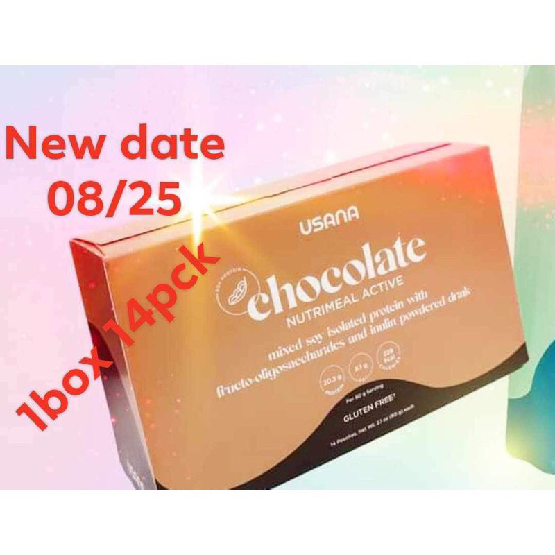 NEW Usana Nutrimeal Active (Chocolate) 1 BOX 14 Packs 营养代餐 Weight ...