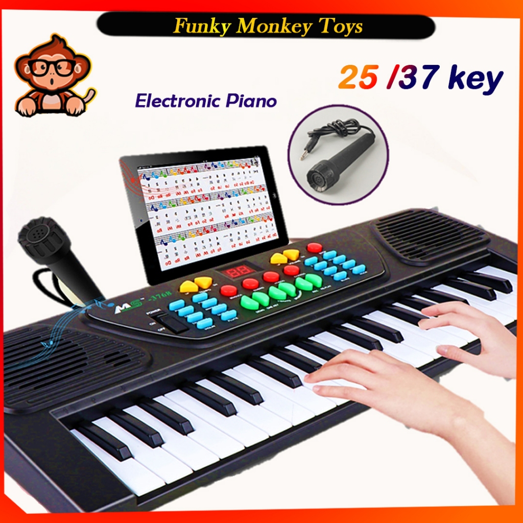 25 / 37 Keys Electronic Piano Musical Instrument Kids Learning Music ...