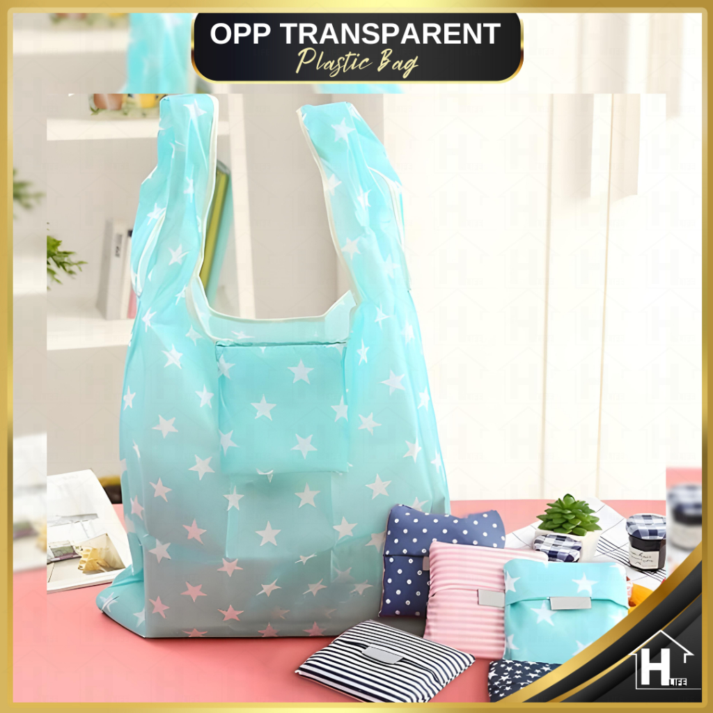 Folding Shopping Bag Eco Bag Simple Save Earth Travel Tote Pouch ...