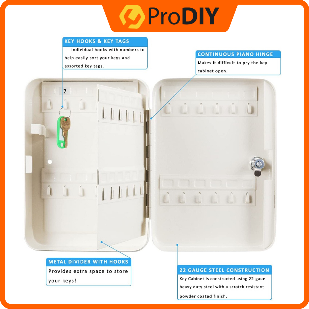 Lockable Security Metal Key Cabinet / Storage Box Key Box ( 20 / 40 ...