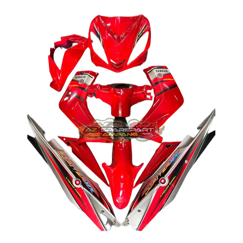COVERSET YAMAHA LC V1 JUPITER MX MERAH SILVER red cili | Shopee Malaysia