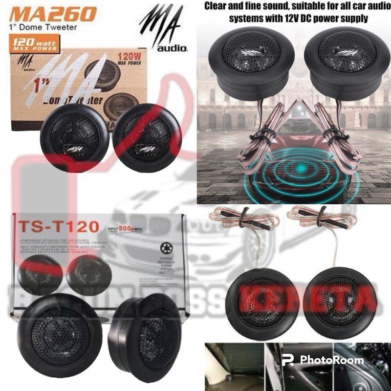 (SEPASANG) TS-T120 & MA260 Tweeter Speaker Tweeter Perodua Proton Honda ...