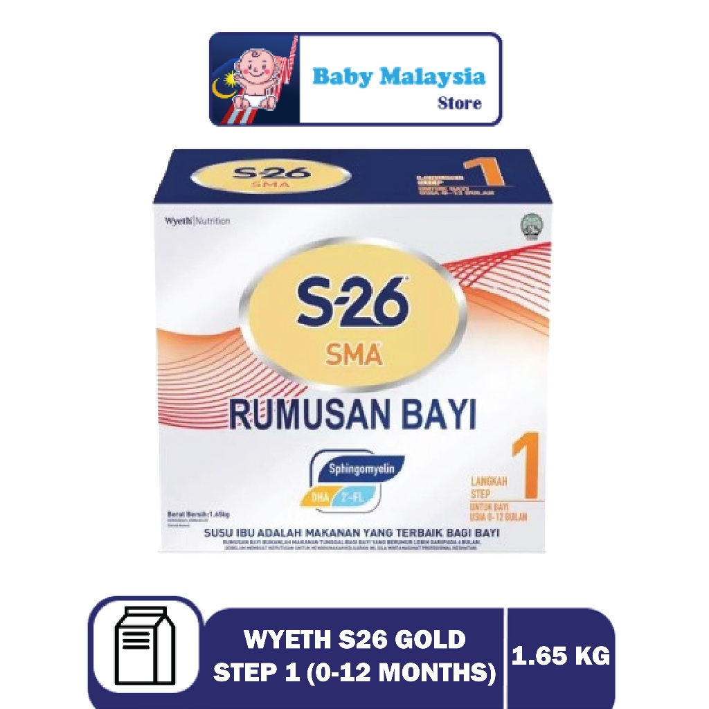 Wyeth S26 Gold SMA Step 1 (0-12 months) 1.65kg | Shopee Malaysia