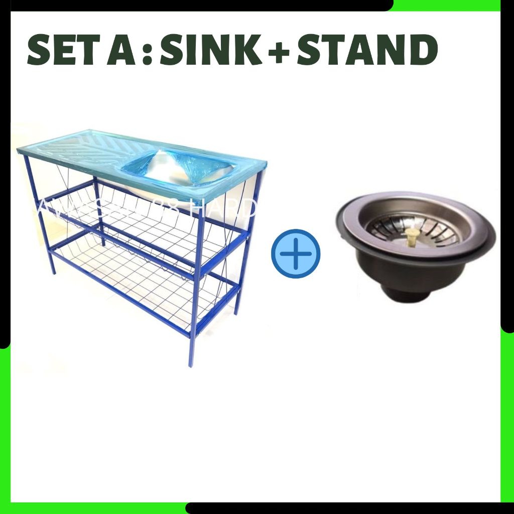 [BUBBLE WRAP] Kitchen Stainless Steel Sink with Sink Stand Complete Set ...
