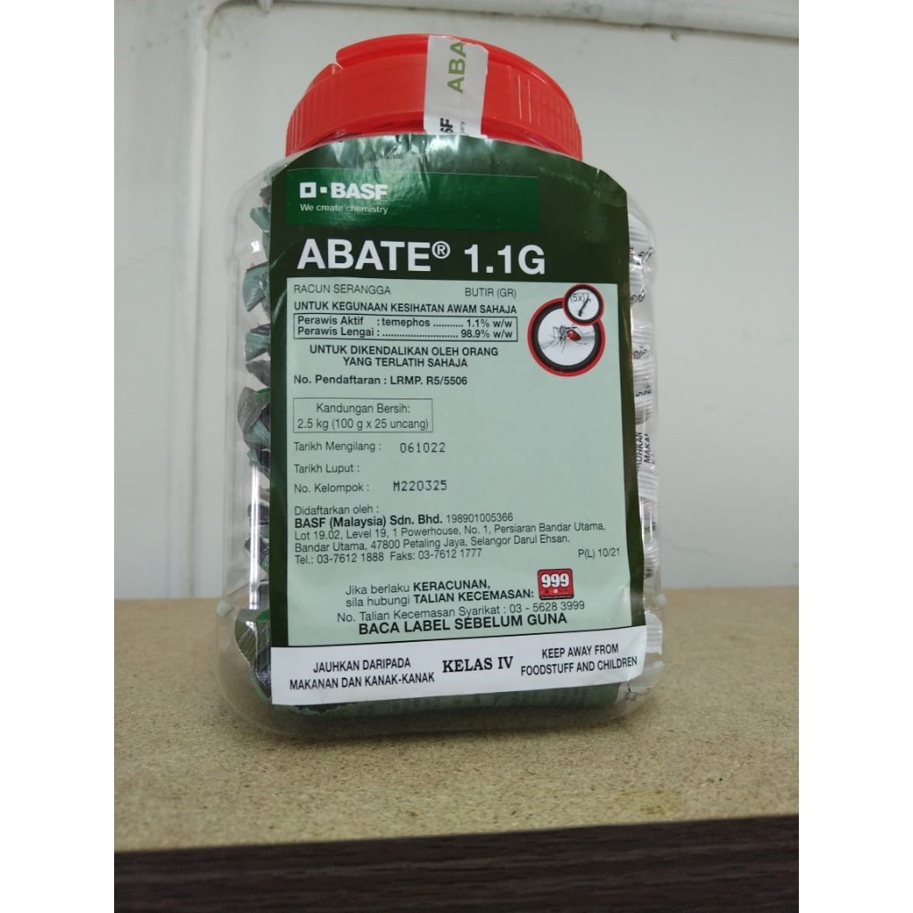 BASF ABATE 1.1 g / ubat jentik jentik 100 g | Shopee Malaysia