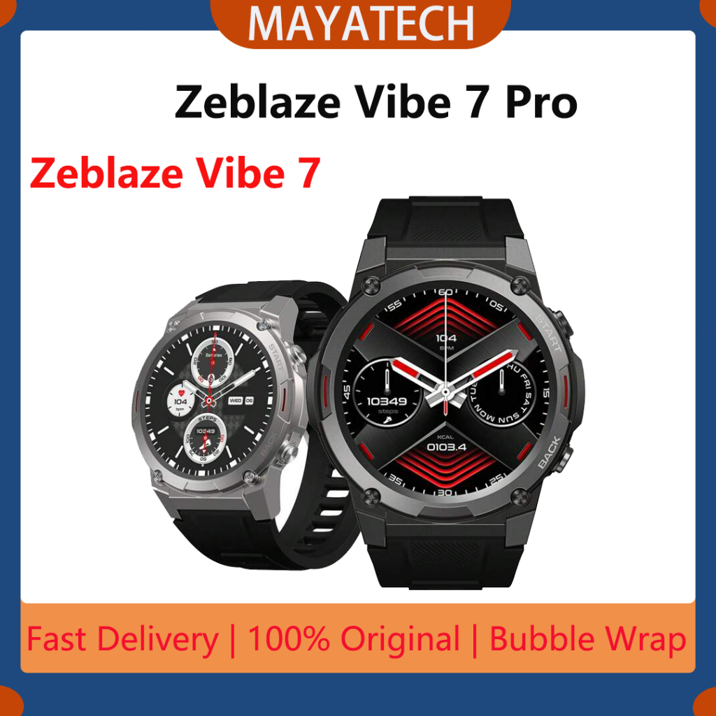 Original Zeblaze Vibe 7 Pro Smart Watch 1.43'' AMOLED Display Bluetooth ...