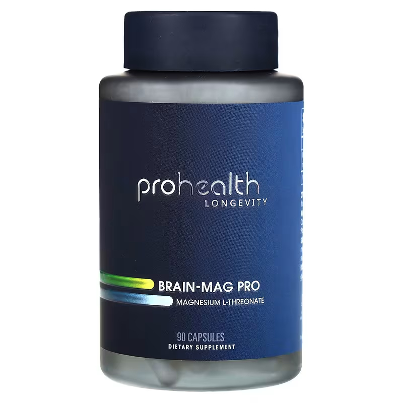 ProHealth Longevity, Brain-Mag Pro, Magnesium L-Threonate, 144 mg, 90 ...