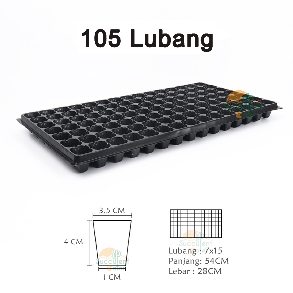 Seedling Tray Bekas Semaian Biji Benih Seed High Quality Square Thick Plastik Tebal 育苗盘 | Shopee ...