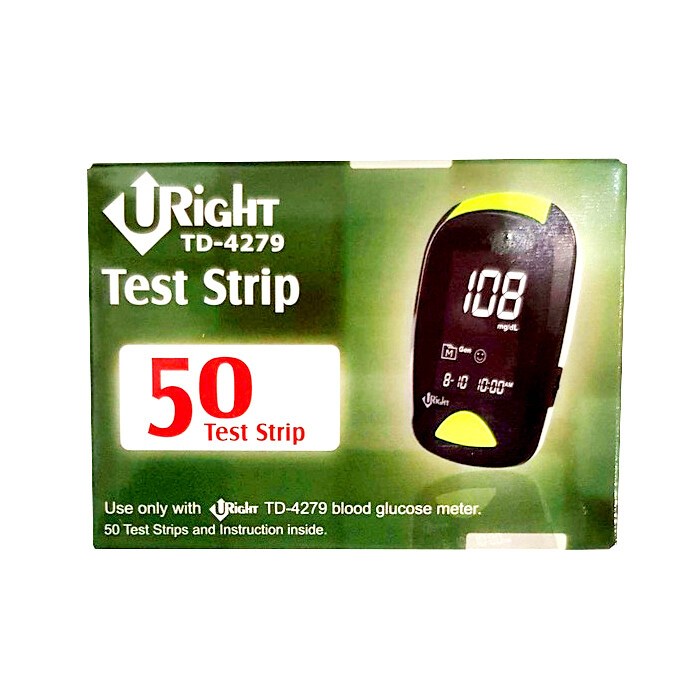 URight TD-4279 Glucose Blood Test Strips ( 25s / 50s Test Strips ...