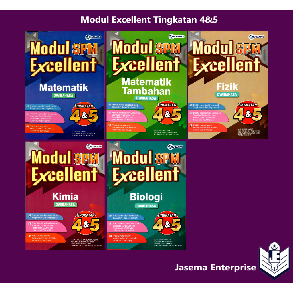 Modul SPM Excellent Tingkatan 4&5 Matematik Tambahan | Sains | Fizik ...