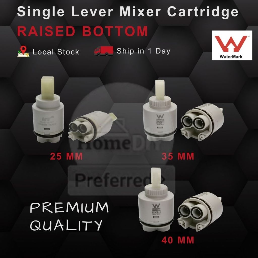 Raised Bottom Single Lever Mixer Tap Cartridge Replacement 25mm 35mm ...