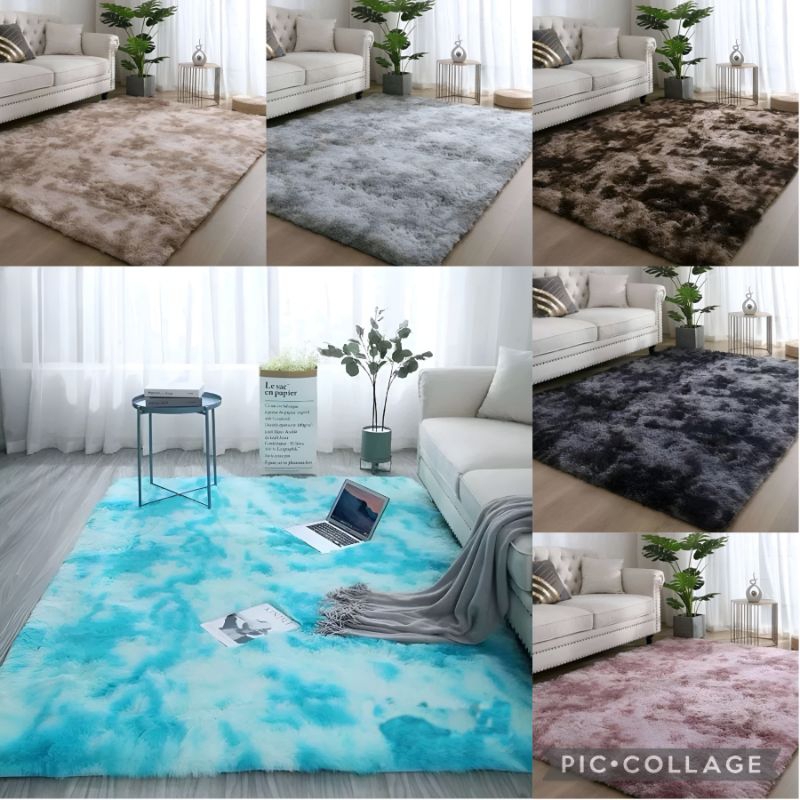 Carpet bulu fluffy & shaggy velvet lembut for home decor, Luxurious 2 ...