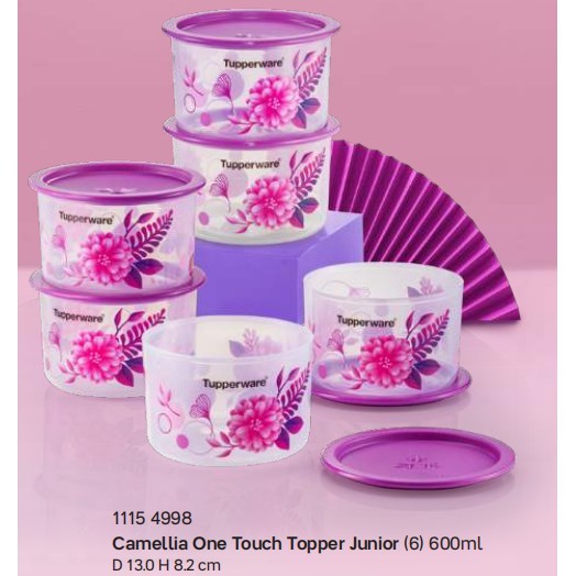 TUPPERWARE ONE TOUCH CANISTER WITH SPECIAL PRINTS (600ML) | Shopee Malaysia