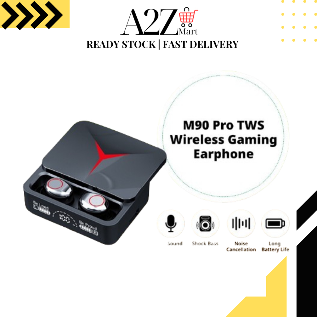 M90 Pro TWS Wireless Gaming Earphone | Noise Cancellation Technology ...