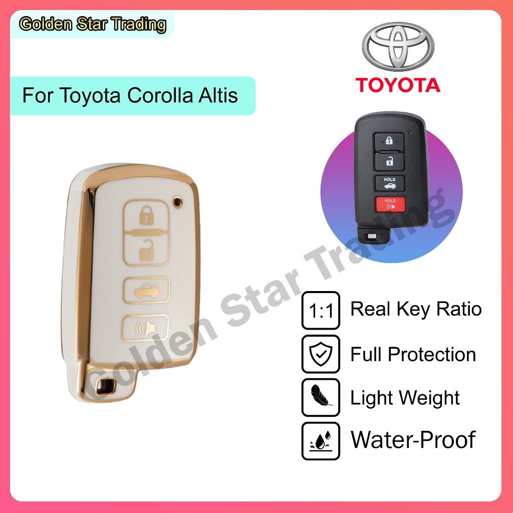 Toyota Corolla Altis Harrier Camry 2014-2020 Car Key Cover Case Casing ...