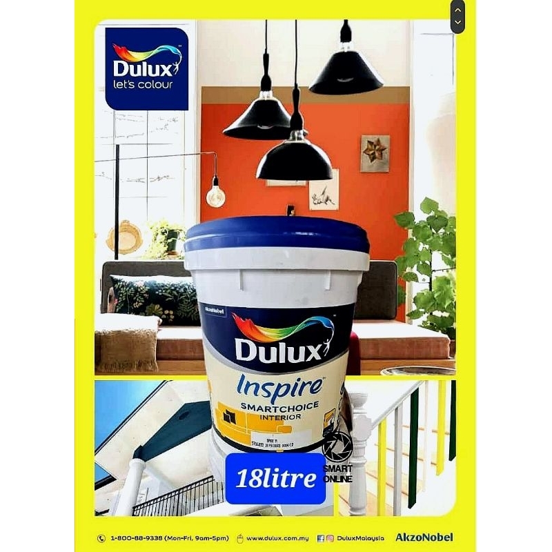 DULUX ICI 18 LITRE INSPIRE SMART CHOICE | Shopee Malaysia