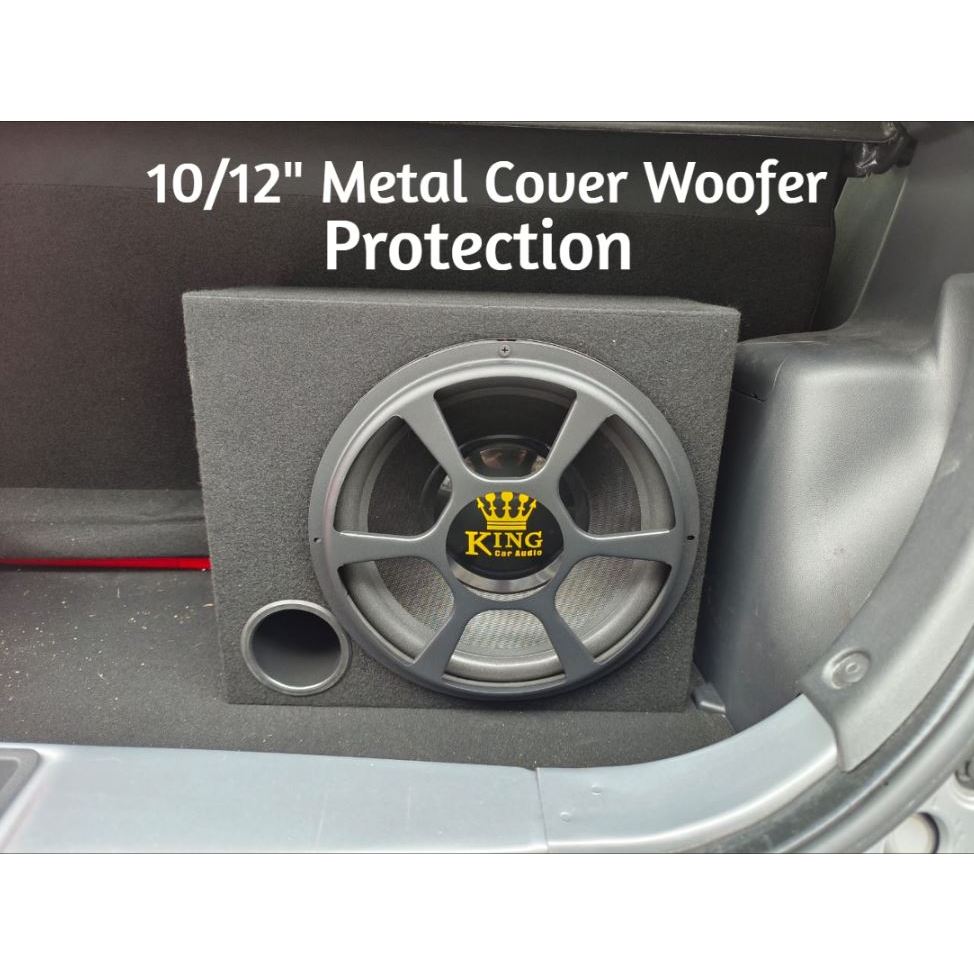 (1pcs) 10"/12" Inch Car Subwoofer Cover Casing Protector Stylish ...