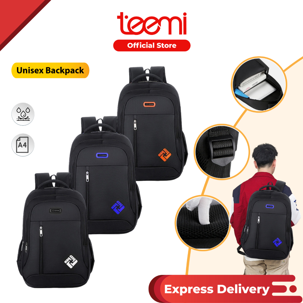 TEEMI 43cm Beg Galas Uniseks Classic Outdoor Backpack School Bag ...